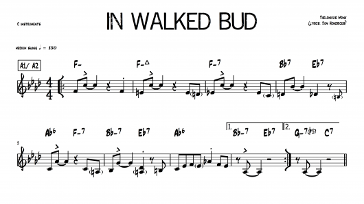 Monk Serie - jazz transcriptions pdf - WeSeeMusic Blog